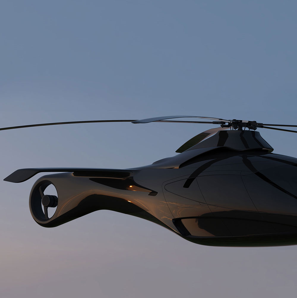 Industrial design and product design for an helicopter - Michel Tortel